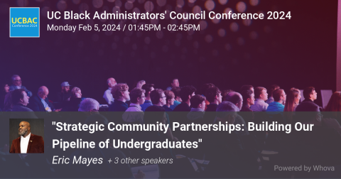 Dr. Mayes Selected as Featured Panelist at UCBAC Conference | Riverside